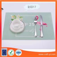 China Restaurant Placemats 45x30 cm Textilene Fabric PVC Coated Eco-Friendly Anti-UV Oilproof for sale