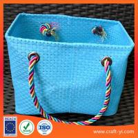 China Textilene Reusable Shopping Bag 750gsm High Tensile Strength Easy Clean for sale