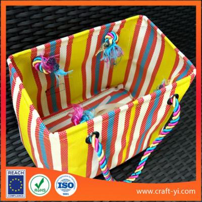 China Textilene Reusable Shopping Bag 750gsm High Tensile Strength Easy Clean for sale