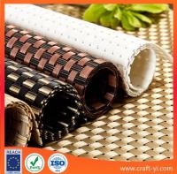 China Golden Color 4x4 Weave Textilene Mesh Fabric 750gsm High Tensile Strength for sale