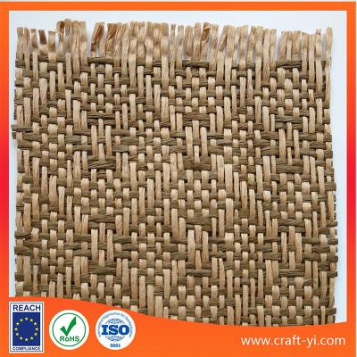 China Natural Woven Straw Fabric for Hats 100cm Wide Eco Friendly Textile Material for sale