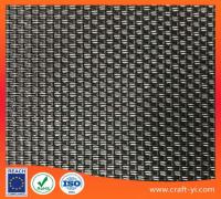China Black 2x1 Textilene Mesh Fabric 620gsm PVC Coated Outdoor Garden Chair Table for sale