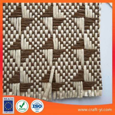 China Natural Straw Paper Fabric Textile DIY Carton Bag Hat Shoe Material for sale