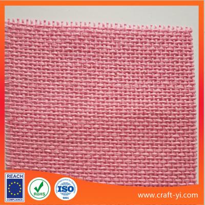 China Natural Paper Raffia Woven Fabric Straw Weaving Fabric 50cm Width Eco Friendly for sale