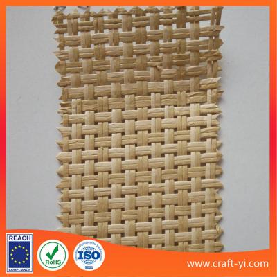 China Brown Polypropylene Raffia Woven Fabric Roll 2m Width 100gsm for Weaving for sale