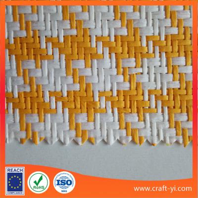 China Natural Raffia Straw Fabric Paper Woven Cloth Roll 50m Eco Friendly Supplier China for sale
