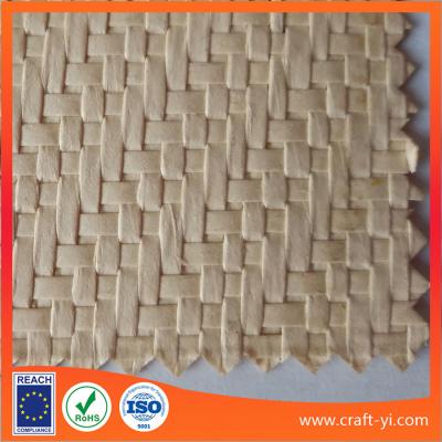 China Woven Straw Fabric Roll 50 Yards Natural Wreath Straw Textile for Hat Making for sale