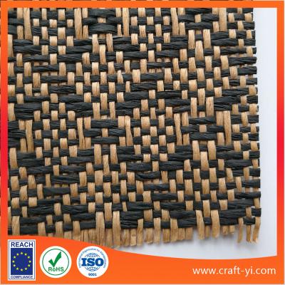 China Natural Woven Straw Fabric Ecofriendly Wall Covering 90cm Width 50m Roll for sale