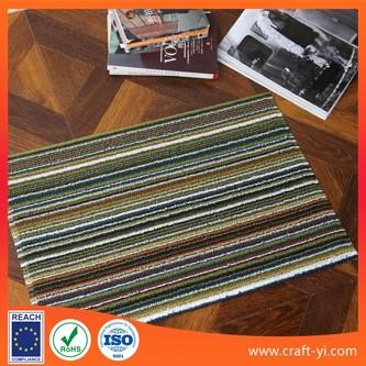 China PVC Coated Polyester Door Mats 40x60cm Anti Slip Waterproof Easy Clean Manufacturer for sale