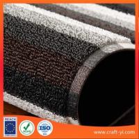 China PVC Coated Polyester Yarn Door Mats 40x60cm Anti Slip Waterproof for Hotel Home for sale