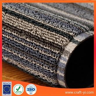 China PVC Coated Polyester Yarn Door Mats 40x60cm Anti Slip Waterproof for Hotel Home for sale