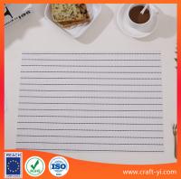 China Textilene Mesh Placemats 45x30cm Heat Resistant Anti UV Reusable Hotel Dining Table Mats for sale