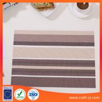 China Textilene Mesh Placemats 45x30cm Heat Resistant Anti UV Reusable Hotel Dining Table Mats for sale