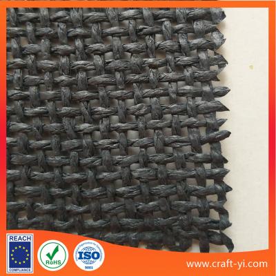 China Ecofriendly Natural Straw Paper Woven Fabric for Table Mat Shoes Basket Textile 50cm Width for sale