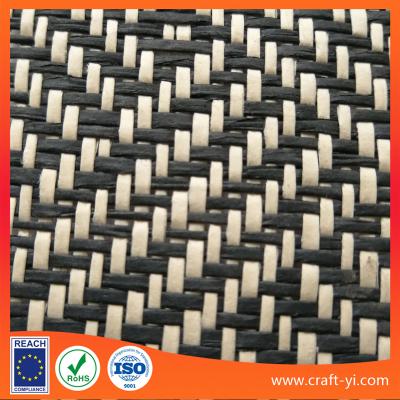 China Natural Straw Weave Fabric Basket Weave Eco Friendly Material 50cm Width for sale