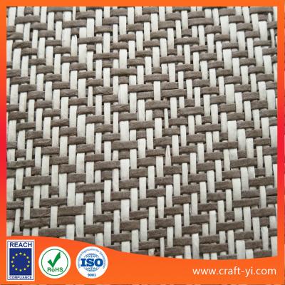 China Eco Friendly Natural Paper Woven Straw Fabric Pouch 20x15cm Customizable for sale