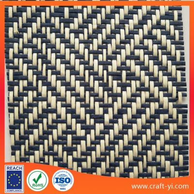 China Natural Paper Woven Straw Fabric 54 Inch Wide Straw Colored Yardage for Upholstery for sale