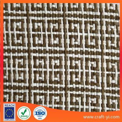 China Natural Grass Straw Paper Woven Mesh Fabric 54 Inch Wide by the Yard for Sale for sale