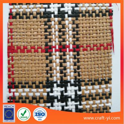 China Natural Grass and Paper Weaving Fabric Fusion Multicolor Style for Home Decor for sale