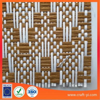 China Eco-Friendly Paper Woven Mesh Fabric 1.5m Width 220gsm for Hat Bag Furniture for sale