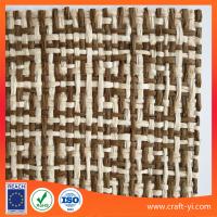 China Natural Straw Paper Woven Wire Mesh Fabric 1.5m Width 220gsm for Bags Shoes Boxes for sale