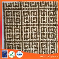 China Natural Straw Paper Woven Wire Mesh Fabric 1.5m Width 220gsm for Bags Shoes Boxes for sale