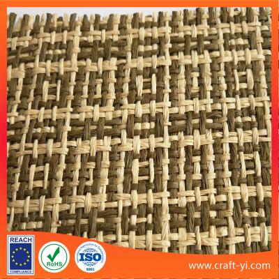 China Natural Straw Paper Wire Woven Mesh Fabric for Bag Shoes Box Fabrics 1.2m Width for sale