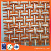 China Orange White Woven Mesh Fabric 100% Paper Textile 1.5m Width 220gsm for Hat Bag Furniture for sale