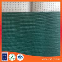 China Dark Green PVC Coated Textilene Mesh Fabric 2x1 Woven 650gsm Easy Clean Breathable for sale