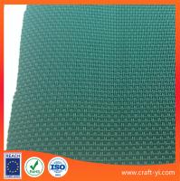 China Dark Green PVC Coated Textilene Mesh Fabric 2x1 Woven 650gsm Easy Clean Breathable for sale