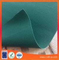 China Dark Green PVC Coated Textilene Mesh Fabric 2x1 Woven 650gsm Easy Clean Breathable for sale