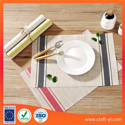 China Eco-Friendly Woven Placemats for Kids Kitchen Table Easy Clean 30x45cm for sale