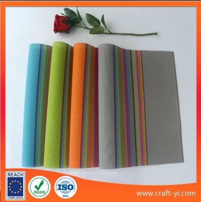 China Textilene Heat Resistant Placemat Easy Clean Table Mat 30x45cm for sale