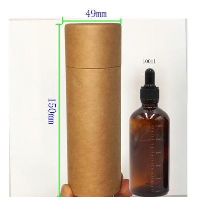 China H150mm 100ml Round Paper Tube Packaging For Perfume for sale