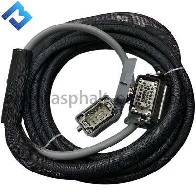 China Asphalt Paver Side Control Box Host Line 18 Core Rectangular 8m Straight Cable For for sale