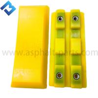 China Road Construction Polyurethane Rubber 300*130-50P Three Ribs M12 Screw Holes (center Distance 228*57) 2411112 for sale