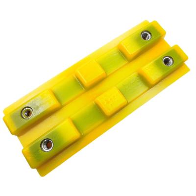 China Road Construction Polyurethane Rubber 300*130-50P Three Ribs M12 Screw Holes (center Distance 228*57) 2411112 for sale