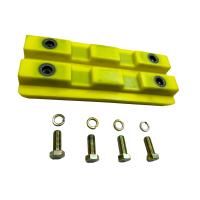 China 2411111/2102696 Milling Machine Spare Parts Undercarriage Parts Polyurethane Rubber Block Three Ribs Road Construction for sale