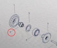 China BF800C Dust Proof Flange Plate Ring 320052502 Stainless Steel Retaining Ring For Asphalt Paver Spare Parts for sale