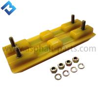 China 2411112 Polyurethane Rubber Block / Track Shoe Milling Machine Spare Parts 3 Ribs For W205/W2000 Road Construction for sale