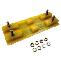 China 2411112 Polyurethane Rubber Block / Track Shoe Milling Machine Spare Parts 3 Ribs For W205/W2000 Road Construction for sale