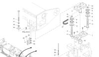 China Height Adjustment Device 2039821 Telescopic Right AB600-2TV Asphalt Paver Spare Parts for sale