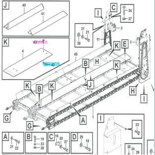 China High Quality VOE17253552 Conveyor wearing part service kit ABG6820C Conveyor wear kit ABG7820D for sale