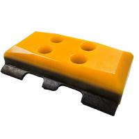 China 150821 ABG325 ABG323 ABG326 Poly Track Pad 300*170-B2 Integrated Pad Polyurethane Track Pads for sale