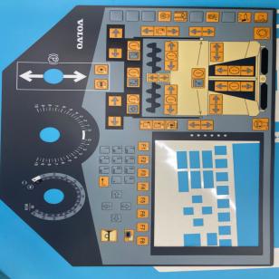 China Asphalt Paver Sticker  RM14325045 Control Panel Film RM80635386 for ABG325/ABG7820 Paver for sale