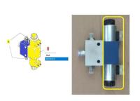 China Asphalt paver parts ABG6820 8820 paver leveling cylinder 80704372 solenoid valve for sale