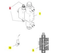 China Asphalt paver parts ABG6820 8820 paver leveling cylinder 80704372 solenoid valve for sale