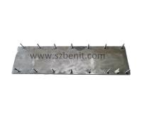 China Asphalt paver spare accessories BF800C 1.5M *400 NM400 S600 screed plate for bomag for sale