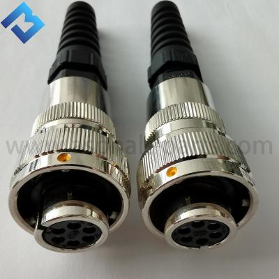 China asphalt pavers leveling system Denmark  6-hole CAN balanced beam probe cable plug for sale