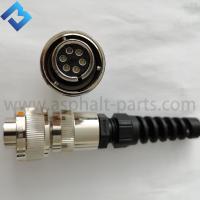China asphalt pavers leveling system Denmark  6-hole CAN balanced beam probe cable plug for sale